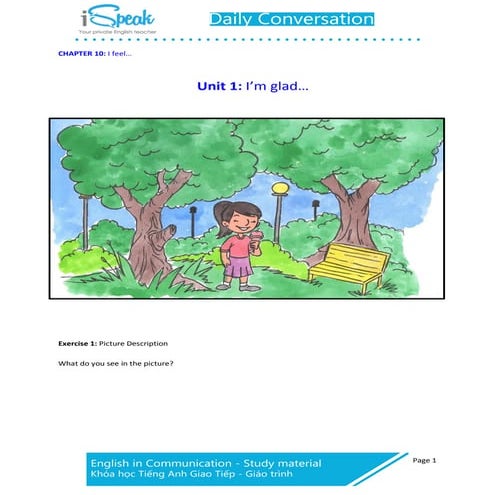 Chapter 10 unit 1. i'm glad... | PDF