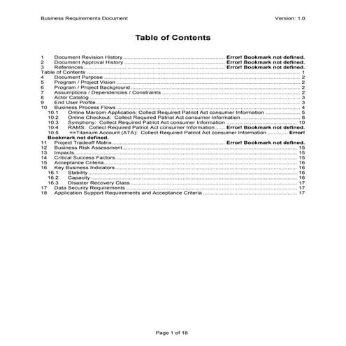 High level design document template
