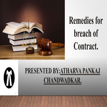 Lecture-1 (E) (Breach of Contracts and its Remedies).pptx