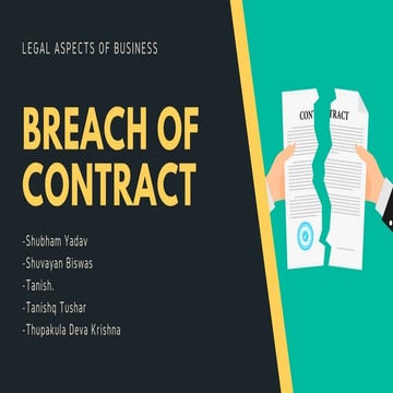 Breach of contract | PPT
