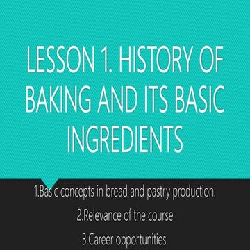 Flour and flour mixtures | PPT