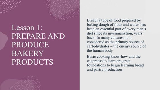 The History of baking | PPTX