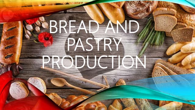 Tools and equipment in bread and pastry production | PPTX