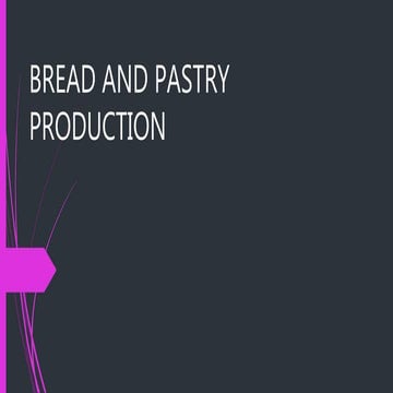 Tools and equipment in bread and pastry production | PPTX