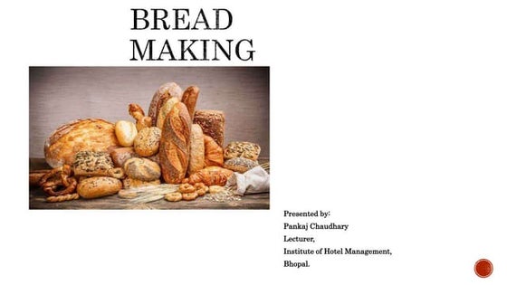 Role of ingredients in bakery industry | PPTX