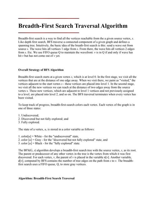 Bfs Tree Searching Sortinguntitled Presentationpptx 6913