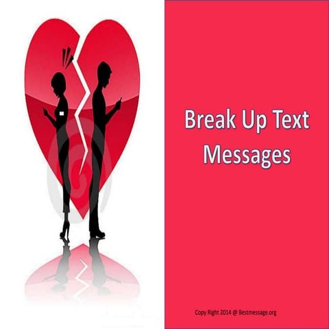 Sample Break Up Text Messages | PPTX