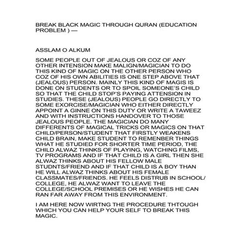 Black magic curses & spells | PDF