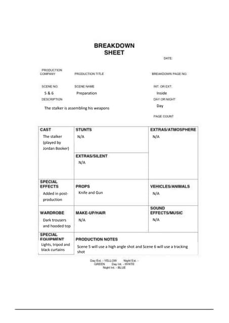 Breakdown sheet 2 | DOCX