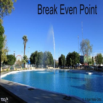 Break even point two linear equations system | PDF