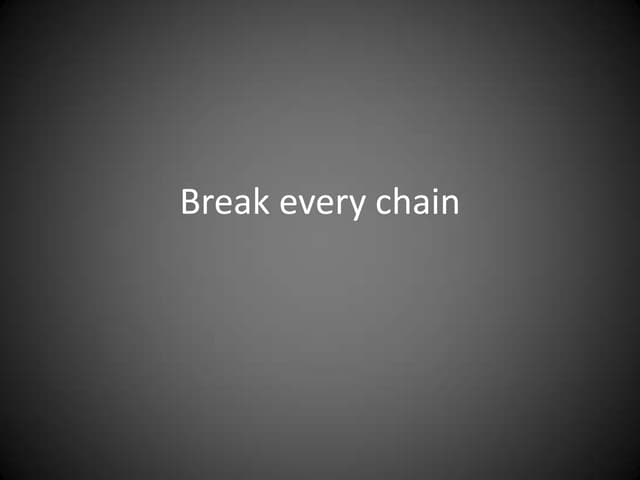 Break Every Chain Background