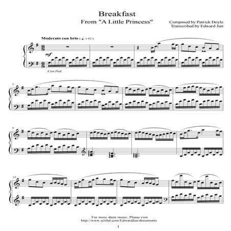 Breakfast from "A Little Princess" | PDF