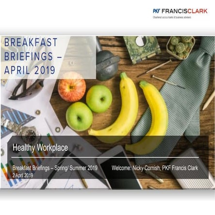 Breakfast briefing Healthy Workplace | PDF