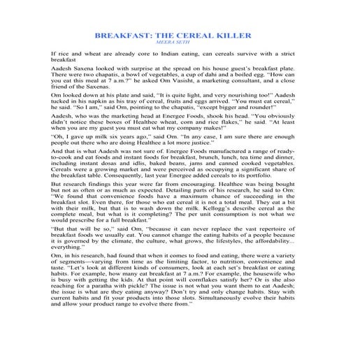 Breakfastcerels | PDF