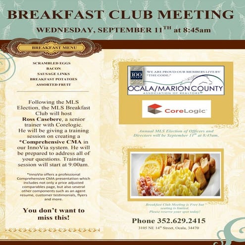 BREAKFAST CLUB MEETING | PDF