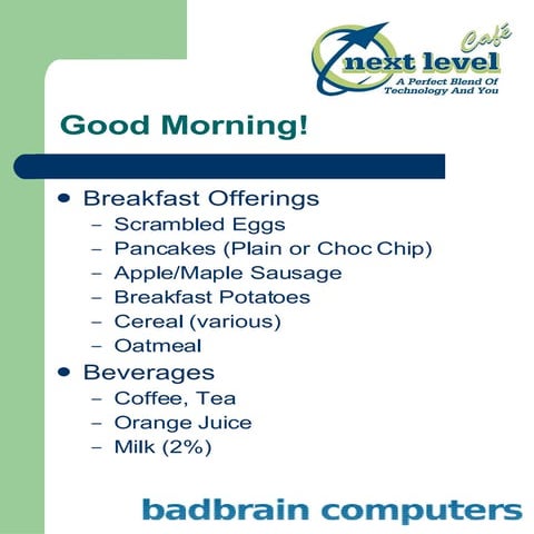 Breakfastmenu | PPT