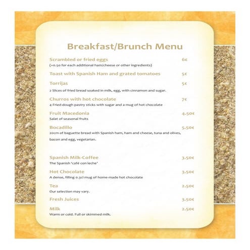 Breakfast menu | PDF