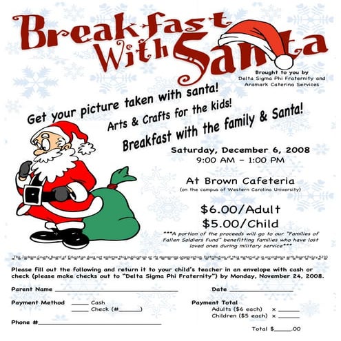 Breakfastwith Santa Flyer1 | PDF
