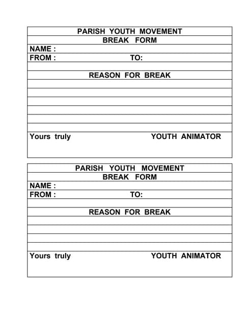 Break Form break-form