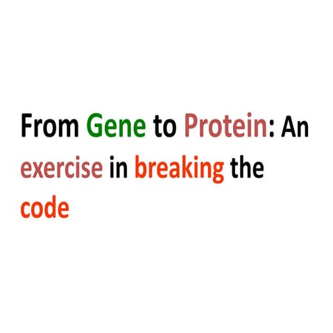 Breaking the-code-story-of-DNA | PPTX