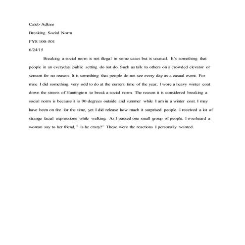 Social Norms | PDF