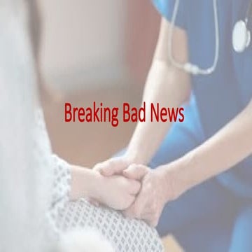Breaking bad news | PPTX