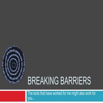 Breaking Barriers Presentation 2.17.11