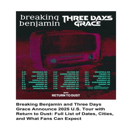 Breaking Benjamin and Three Days Grace Announce 2025 U.S. Tour.docx
