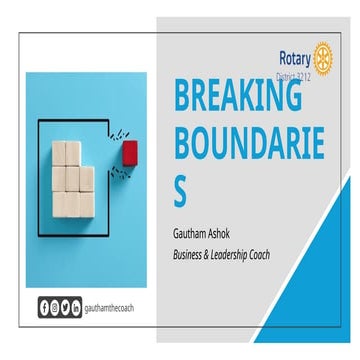 Breaking Boundaries - Bring out your potential | PPTX