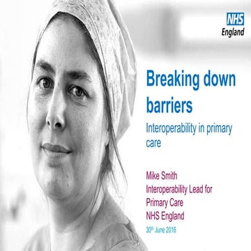 Breaking Down Barriers: Interoperability in Primary Care | PPTX
