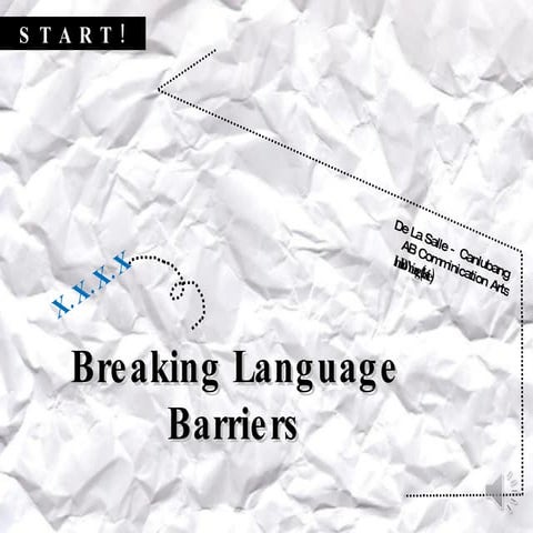Breaking language barriers kate | PPT
