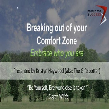 Breaking out of your comfort zone | PPTX