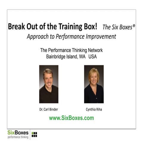 Break Out of the Training Box with the Six Boxes® Approach | PPTX