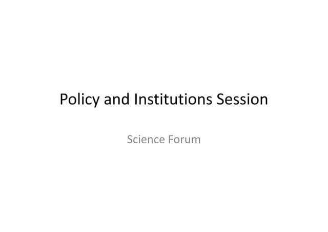 Policy and Institutional Approaches in Nutrition Sensitive Agriculture ... Policy and Institutional Approaches in Nutrition Sensitive Agriculture ...