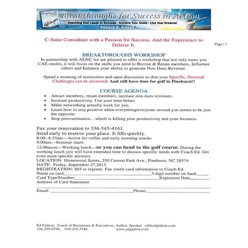 Breakthroughs for Success | PDF