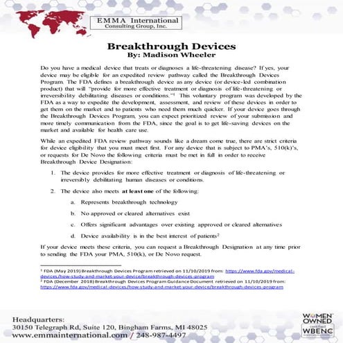 Breakthrough Devices | PDF