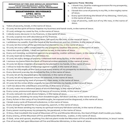 Breakthrough deliverance | PDF