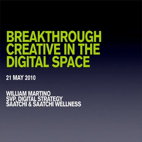 Breakthrough digital creative | PDF