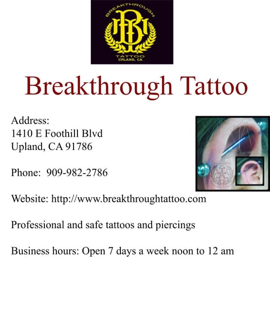 Breakthrough tattoo