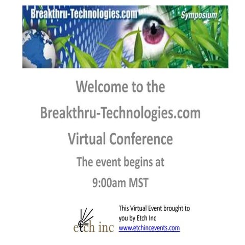 Breakthru Technologies Conference | PPT