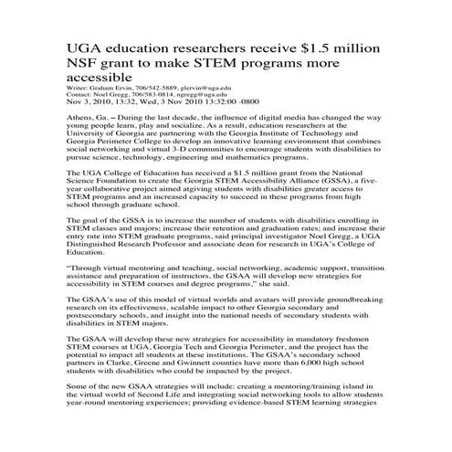 Researchers receive $1.5M grant to make STEM careers more accessible ...