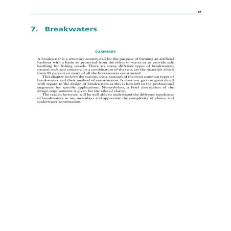 Breakwater construction | PDF