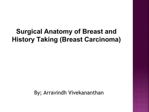 surgical anatomy of breast & management of advanced carcinoma breast surgical anatomy of breast & management of advanced carcinoma breast