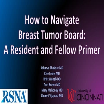 Breast-Tumor-Board-FINAL.pdf for imaging students | PDF