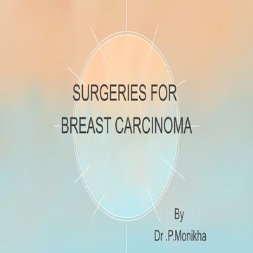 Modified radical mastectomy | PPTX