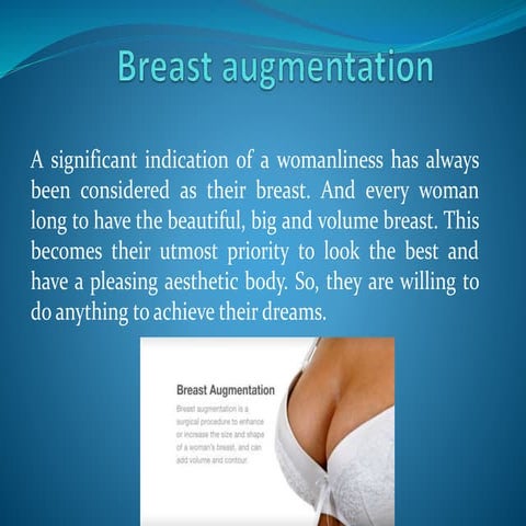 Breast augmentation | PPTX | Cosmetic Medical Services | Medical Health