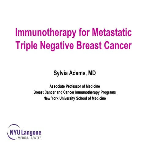 Immunotherapy For Metastatic Triple Negative Breast Cancer Pdf