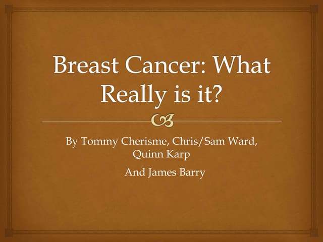Breast Cancer Awareness Presentation | PPTX