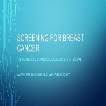 Detailed explanatory lecture on the treatment of breast cancer | PPTX
