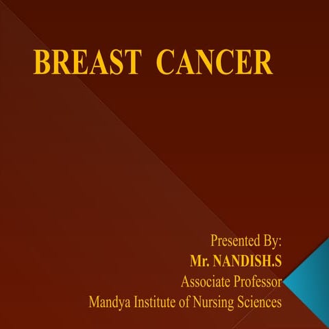 Breast Cancer.pptx | Cancer | Diseases and Conditions